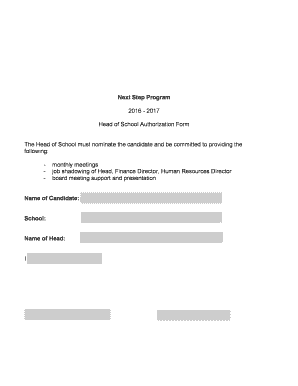 Fillable Online Next Step Program Head Authorization Formdocx Fax Email ...