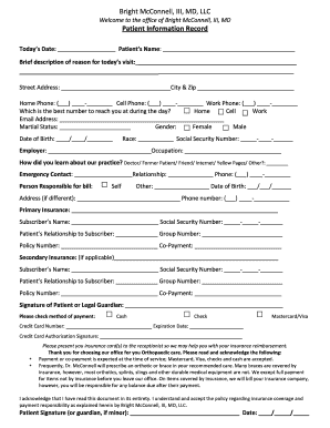 Fillable Online patient information sheet-newdoc Fax Email Print - pdfFiller