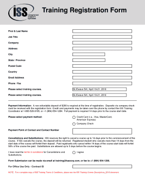 Fillable Online 2015-2016 Training Course Catalog - Integrated ...