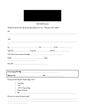 Fillable Online Client Health Questionnairedoc Fax Email Print - pdfFiller