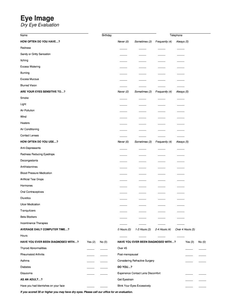 Fillable Online Eye Image Fax Email Print - pdfFiller