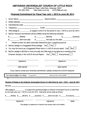 Fillable Online uuclr Sample Financial Commitment Form - uuclr Fax ...