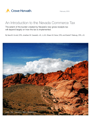 Fillable Online An Introduction to the Nevada Commerce Tax Fax Email ...