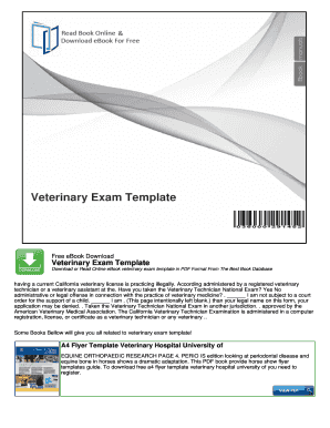 Fillable Online Veterinary Exam Template - nocreadcom Fax Email Print ...