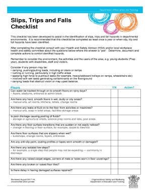 Fillable Online This checklist has been developed to assist in the ...
