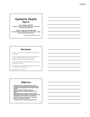 Fillable Online Microsoft PowerPoint - Geriatric Pearls Part II ...