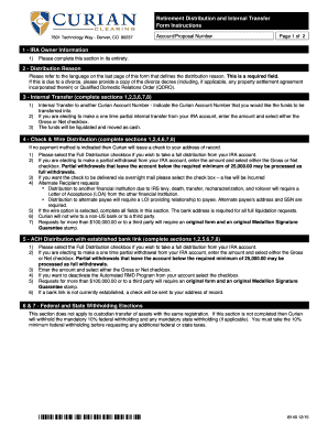 Fillable Online Retirement Distribution and Internal Transfer Form Fax ...