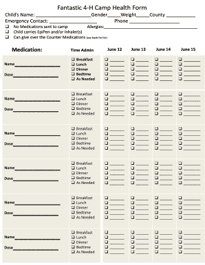 Fillable Online douglas k-state Child carries EpiPen andor Inhalers Fax Email Print - pdfFiller