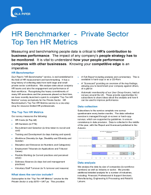 Fillable Online HR Top Ten - HR Benchmarking Human Capital Fax Email ...