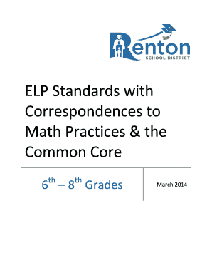 Fillable Online ELP Standards with Fax Email Print - pdfFiller