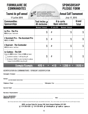 Fillable Online SPONSORSHIP PLAN Fax Email Print - pdfFiller