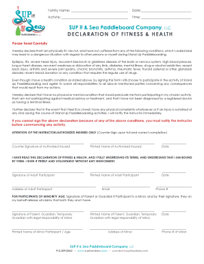 Fillable Online SIAS-Declaration-of-Health-Formpdf Fax Email Print ...
