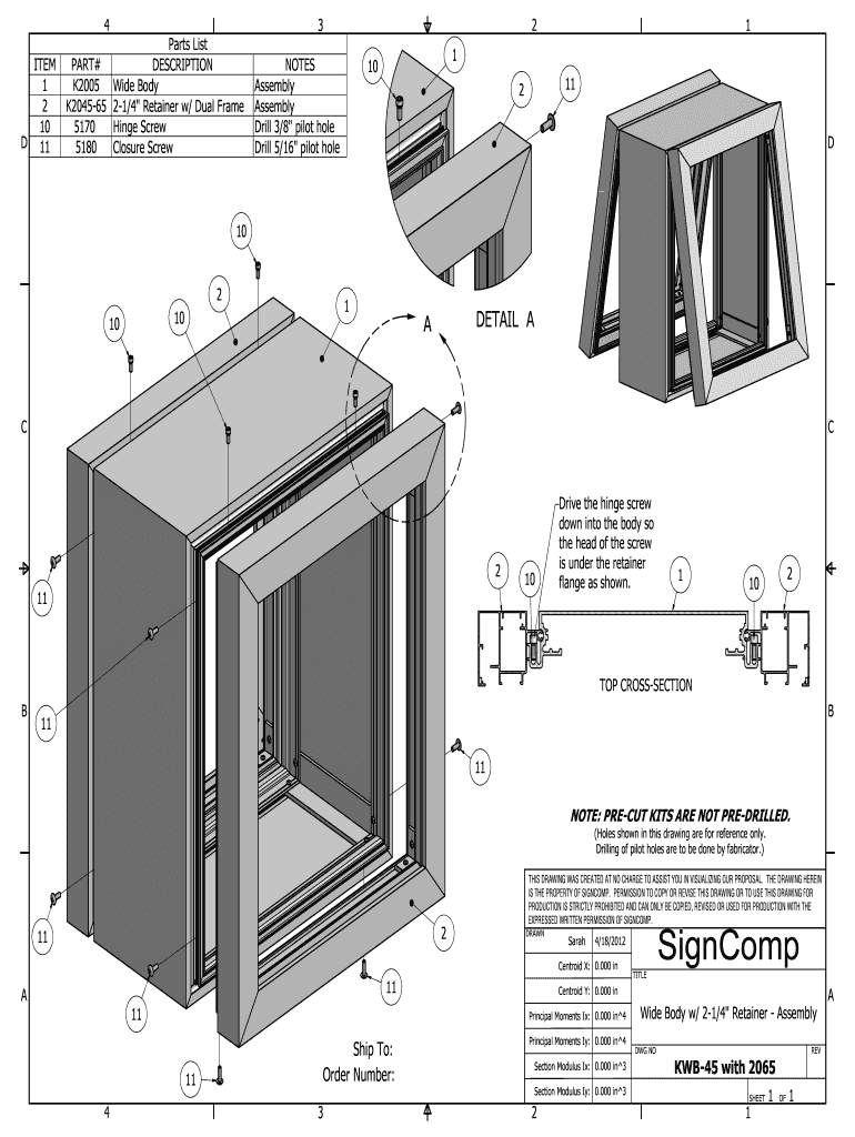Fillable Online KWB-45 with 2065 - SignComp Fax Email Print - pdfFiller
