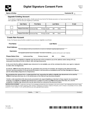 Fillable Online Digital Signature Consent Form 8282013 Fax Email Print ...