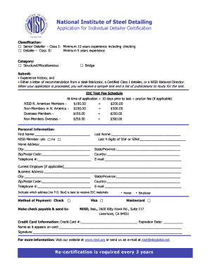 Fillable Online NISD IDC Application 6-2015docx Fax Email Print - pdfFiller