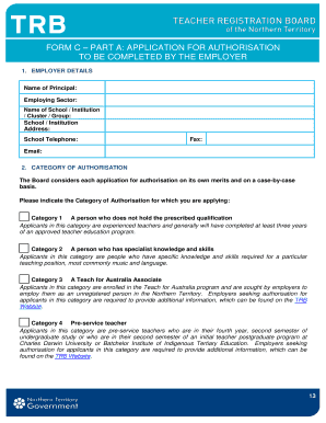 Fillable Online APPLICATION FORM C INFORMATION GUIDE INFORMATION ABOUT ...