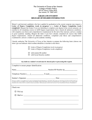 Fillable Online copp utsa Csar E Fax Email Print - pdfFiller