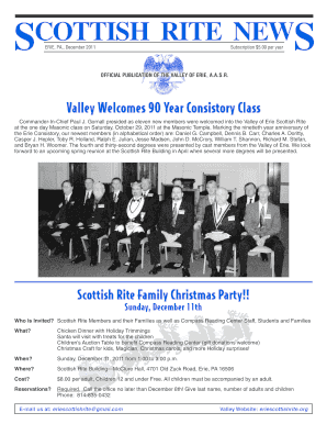 Fillable Online eriescottishrite COTTISH RITE NEWS S ERIE, PA ...