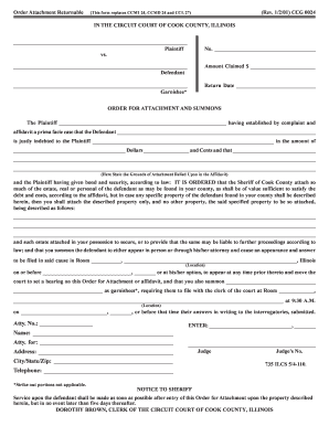 Fillable Online Order Attachment Returnable Fax Email Print - pdfFiller