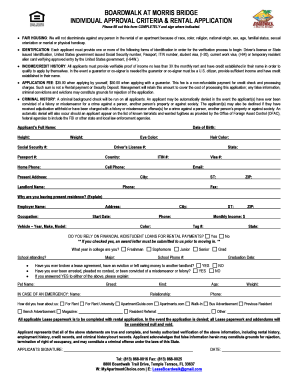 Fillable Online BOARDWALK AT MORRIS BRIDGE Fax Email Print - pdfFiller