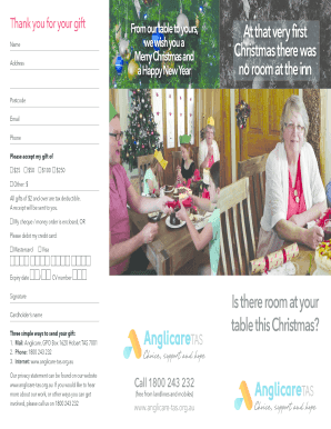 Fillable Online anglicare-tas org Signature Is there room at your table ...