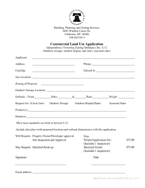 Fillable Online Residential Land Use Application Fax Email Print ...