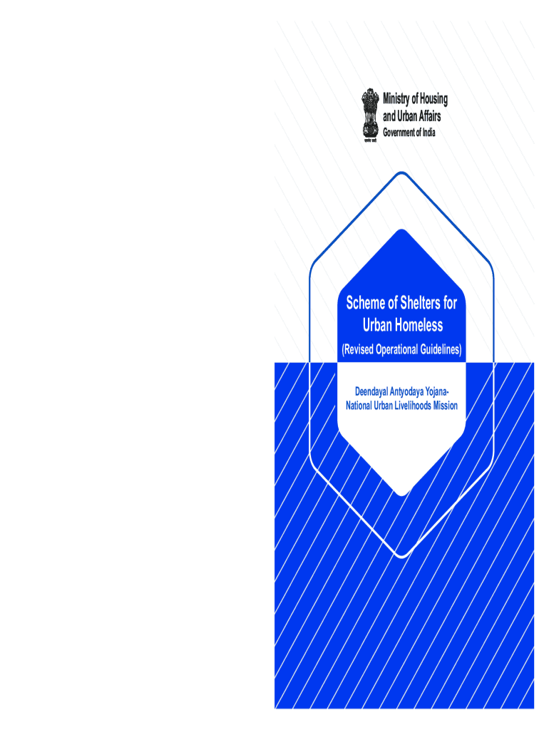 Fillable Online nulm gov Scheme of Shelters for Urban Homeless (DAY ...