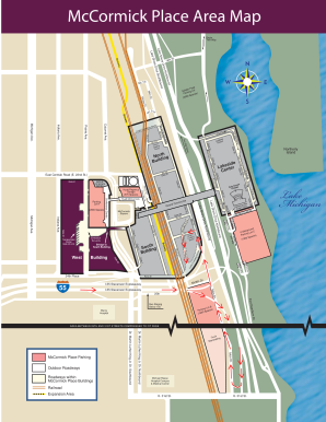 Fillable Online McCormick Place Area Map East Waldron Dr - Chicago IL ...