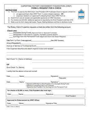 Fillable Online clubrunner CUPERTINO ROTARY ENDOWMENT FOUNDATION CREF ...