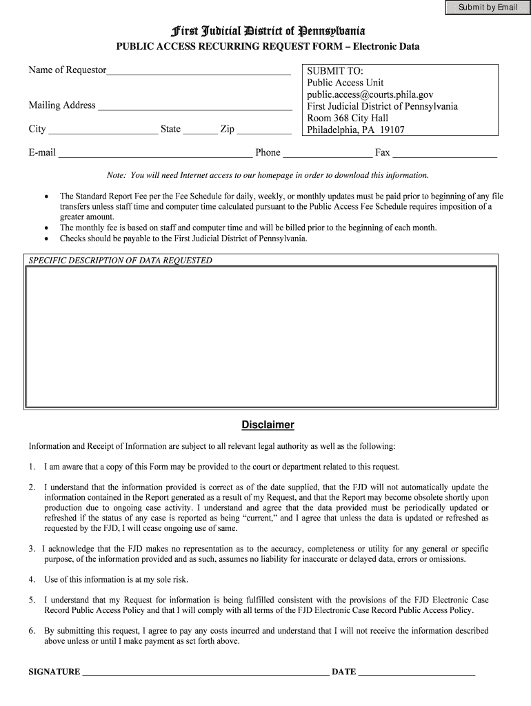 Fillable Online fjd phila Disclaimer - Philadelphia Fax Email Print ...
