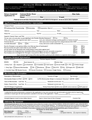 Fillable Online AVALON RISK MANAGEMENT, INC Fax Email Print - pdfFiller