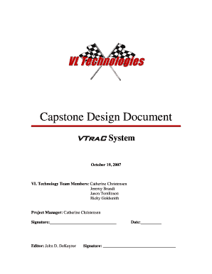 Fillable Online Capstone Design Documentdoc Fax Email Print - pdfFiller
