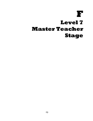Fillable Online flowingwellsschools Level 7 Level 7 MasterMaster ...
