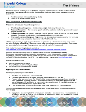 Fillable Online Tier 5 Visas Fax Email Print - pdfFiller