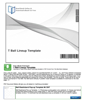 softball batting lineup template Forms - Fillable & Printable Samples ...