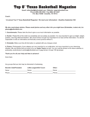 Fillable Online 2015-basketball-questionnaire-fillablepdf Fax Email ...