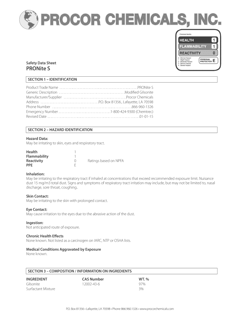 Fillable Online PRONite S Fax Email Print - pdfFiller