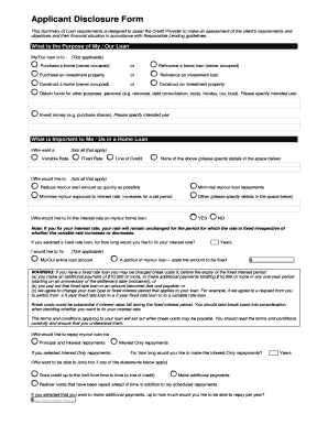 Fillable Online Applicant Disclosure Form - Iden Group Fax Email Print ...
