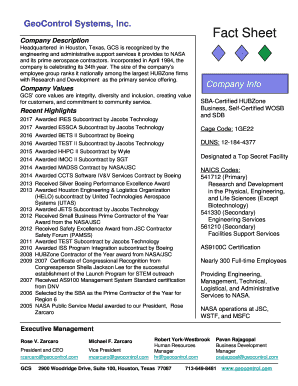 Fillable Online GeoControl Systems, Inc Fax Email Print - pdfFiller