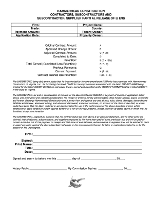 Fillable Online Release of Lien formdoc Fax Email Print - pdfFiller