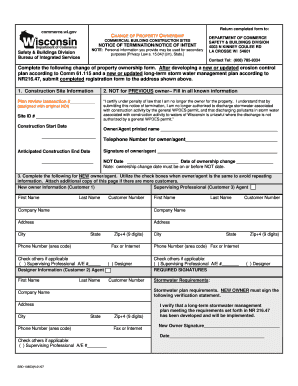 Fillable Online dsps wi SB-Form NOIChange of Ownership 2doc - dsps wi ...