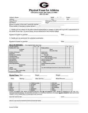 Fillable Online Physical Form 09-10doc Fax Email Print - pdfFiller