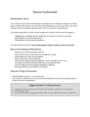 Fillable Online blogs owen vanderbilt Resume Fundamentals - Vanderbilt ...