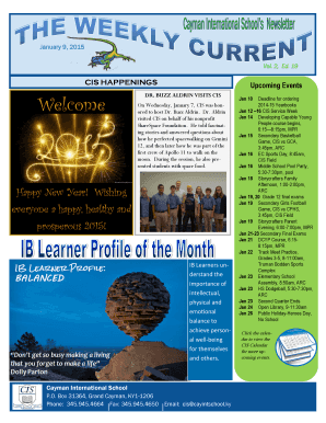 Fillable Online caymaninternationalschool Welcome DR BUZZ ALDRIN VISITS ...