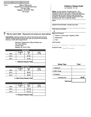 Fillable Online Form 9400-567 Collector Stamp Order 9400-567Collector ...