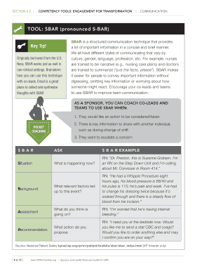 Fillable Online An Interactive Teaching Strategy Using I-SBAR-R to ...