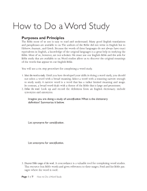 Fillable Online Purposes and Principles Fax Email Print - pdfFiller