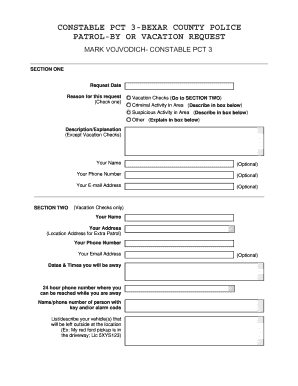 Fillable Online PORTERVILLE POLICE DEPARTMENT REQUEST FOR EXTRA Fax ...