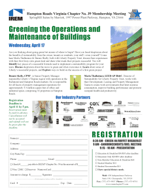 Fillable Online FIVE STAR CHAPTER geening the r operations and ...