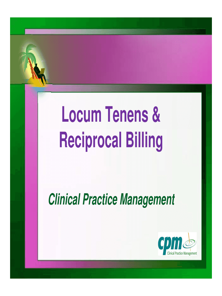 Fillable Online Billing and Service Guidelines - Integrity Locums ...